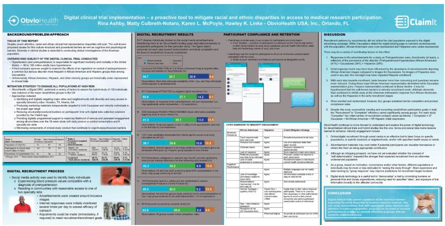 Poster: Achieving Diversity in Clinical Trials - SPRIM